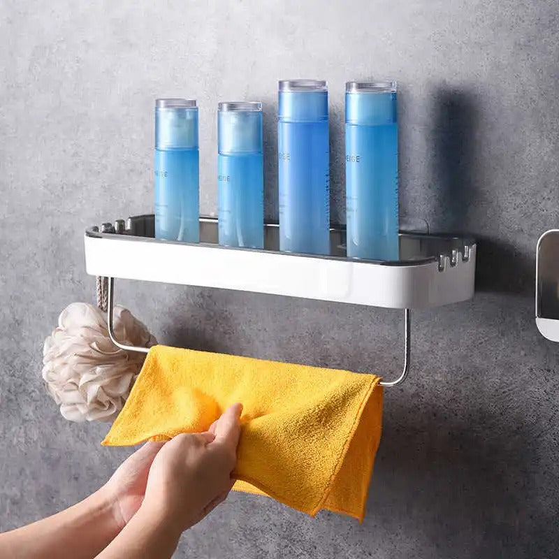 Adhesive Bathroom Storage Rack – Kanta Stores